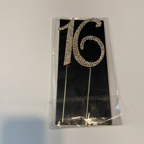 Party Supplies | 16 Cake Topper Premium Gold Metal | Poshmark